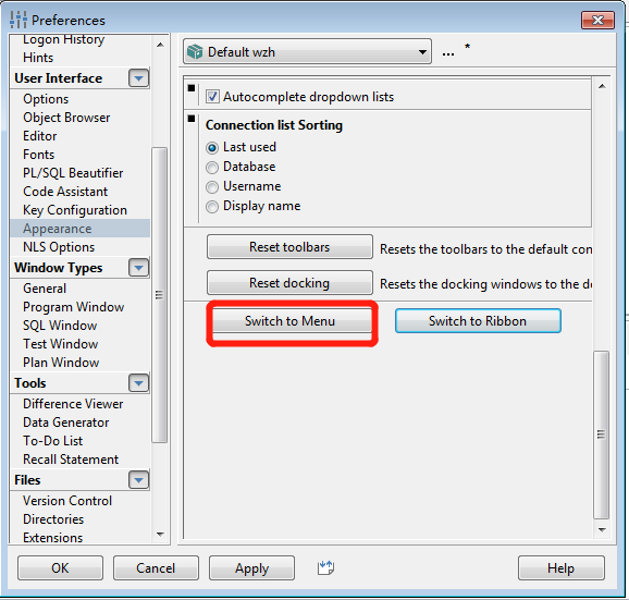 PL/SQL Developer 设置界面为旧版风格_plsql15界面改成老版的-CSDN博客
