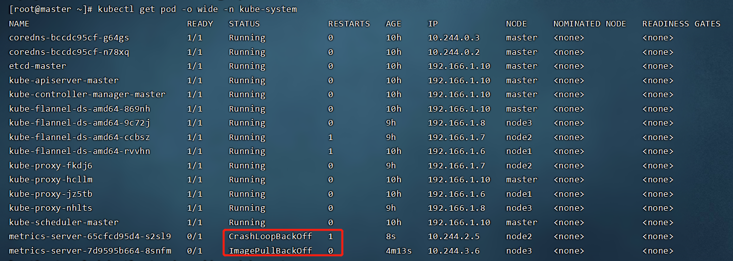 k8s部署metrics-server，启动时出现ImagePullBackOff或 CrashLoopBackOff_metrics-server imagepullbackoff-CSDN博客
