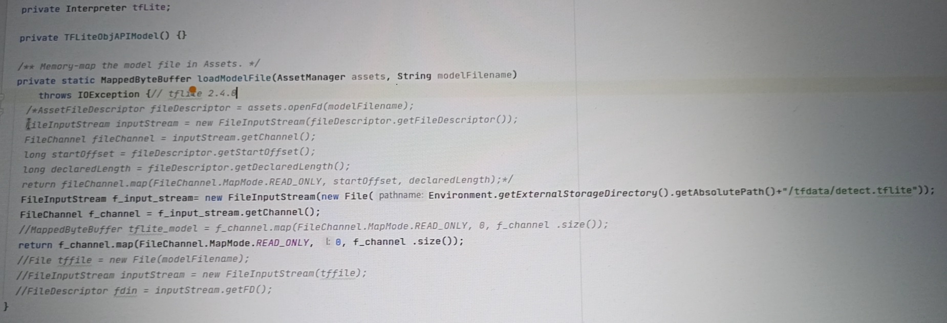 tflite 模型存储在内存目录_the model is not a valid flatbuffer buffer-CSDN博客