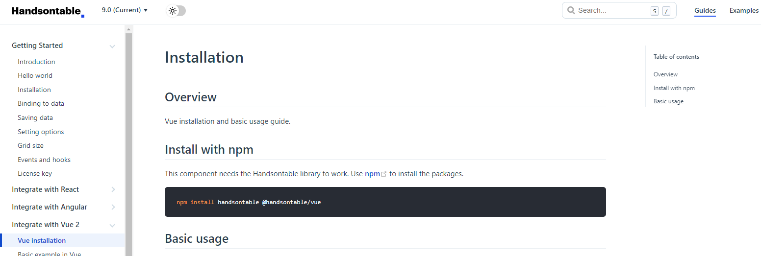vue + handsontable 安装_handsontable官网-CSDN博客