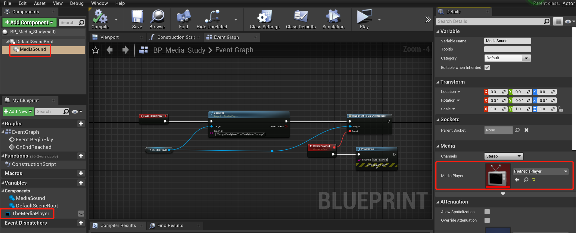 【UE4基础】蓝图使用Media Player播放自定义文件路径的Mp3文件_ue蓝图插件加载本地音频文件-CSDN博客