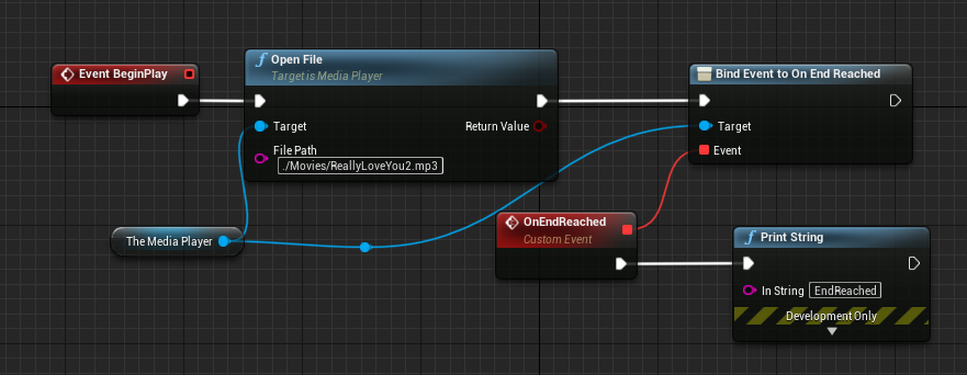 【UE4基础】蓝图使用Media Player播放自定义文件路径的Mp3文件_ue蓝图插件加载本地音频文件-CSDN博客