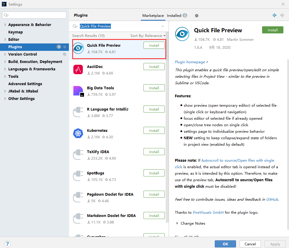 IDEA插件系列（36）：Quick File Preview插件——快速预览插件_idea链接预览插件-CSDN博客