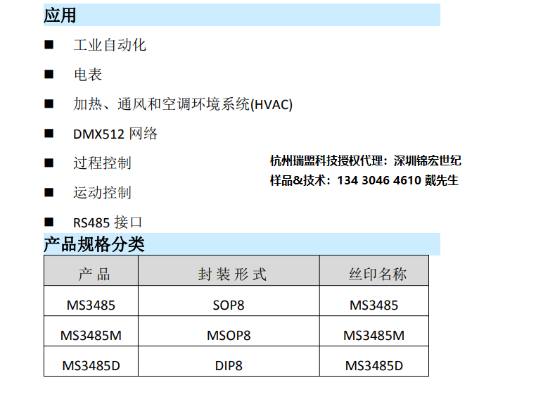 瑞盟RS-485接口电路MS3485代替MAX3485/SP3485_xin pian菜鸟的博客-CSDN博客_sp3485和max