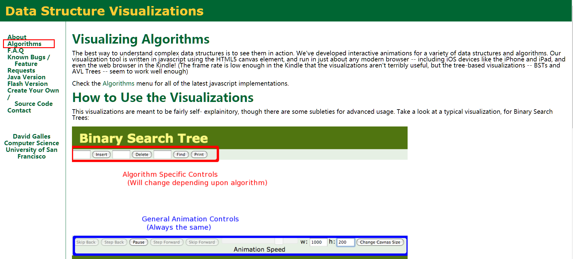 数据算法可视化学习网站_data structure visualization-CSDN博客