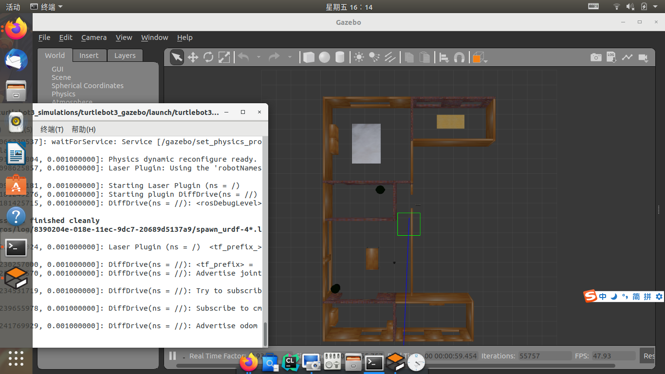 ROS turtlebot3+gazebo SLAM建图、导航仿真_ros 小车gazebo 雷达建图-CSDN博客