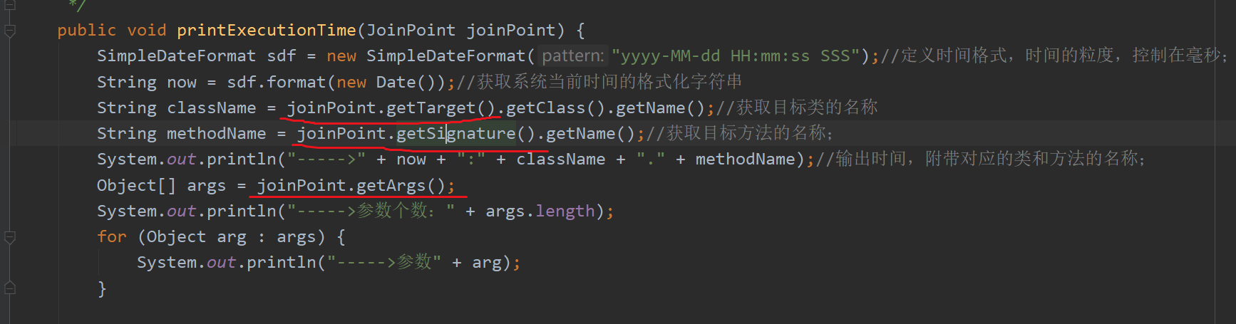 Spring AOP面向切面编程4：AOP相关概念二：JoinPoint连接点对象；（getTarget()；getSignature()；getArgs()）-CSDN博客