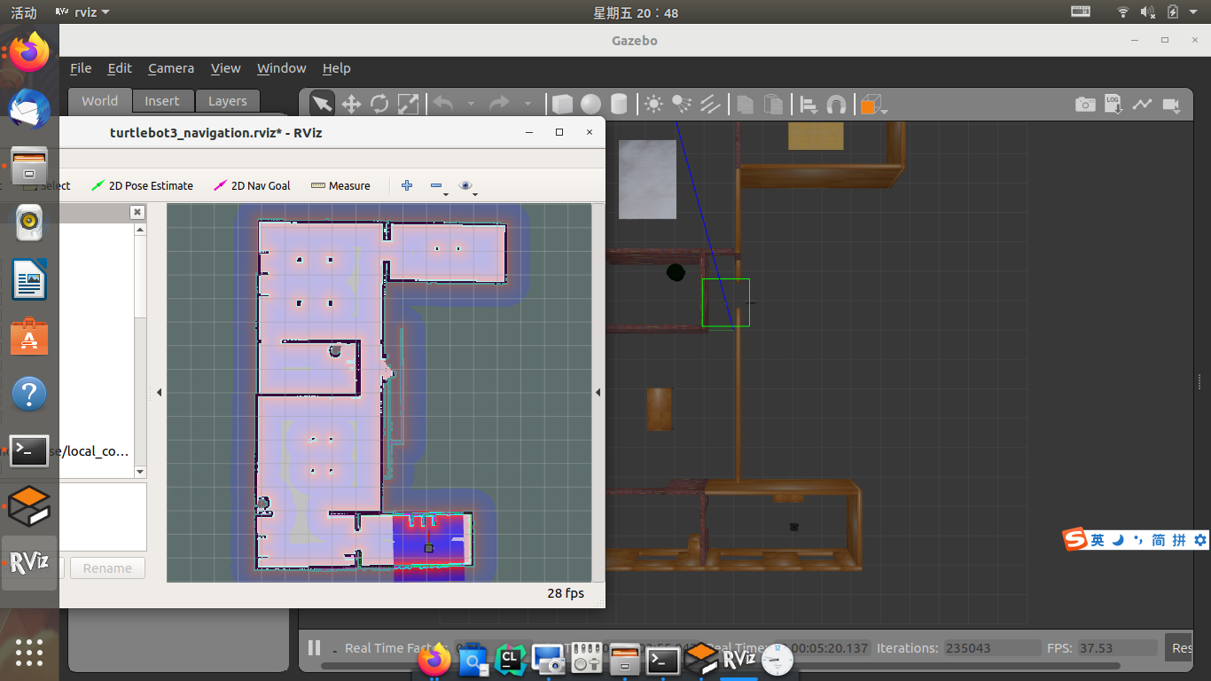 ROS turtlebot3+gazebo SLAM建图、导航仿真_ros 小车gazebo 雷达建图-CSDN博客