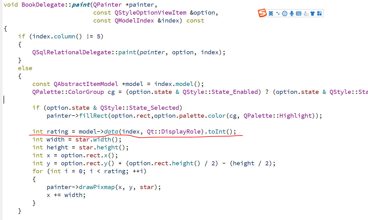 Qt模型视图框架：自定义委托（星形委托）_qt 委托 自定义星星控件-CSDN博客