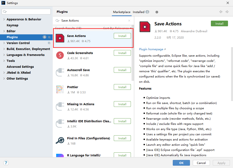IDEA插件系列（54）：Save Actions插件——可配置的保存操作_save actions插件下载-CSDN博客