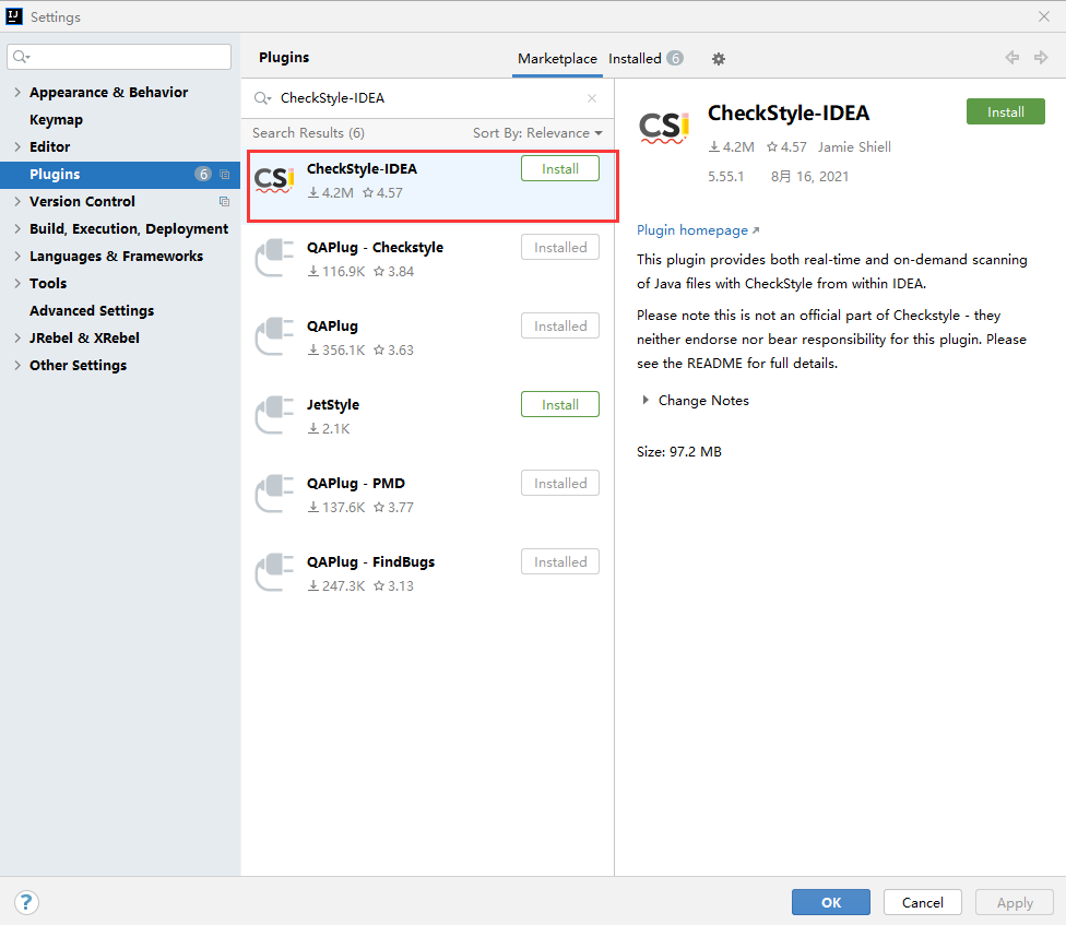 Idea插件系列（62）：checkstyle Idea插件——对java文件的实时和按需扫描checkstyle Idea插件下载 Csdn博客 