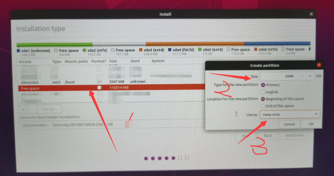 0.0 Windows + Linux（Ubuntu20.04） 超简单的双系统安装_双硬盘安装ubuntu device for boot loader installation-CSDN博客