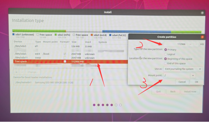 0.0 Windows + Linux（Ubuntu20.04） 超简单的双系统安装_双硬盘安装ubuntu device for boot loader installation-CSDN博客