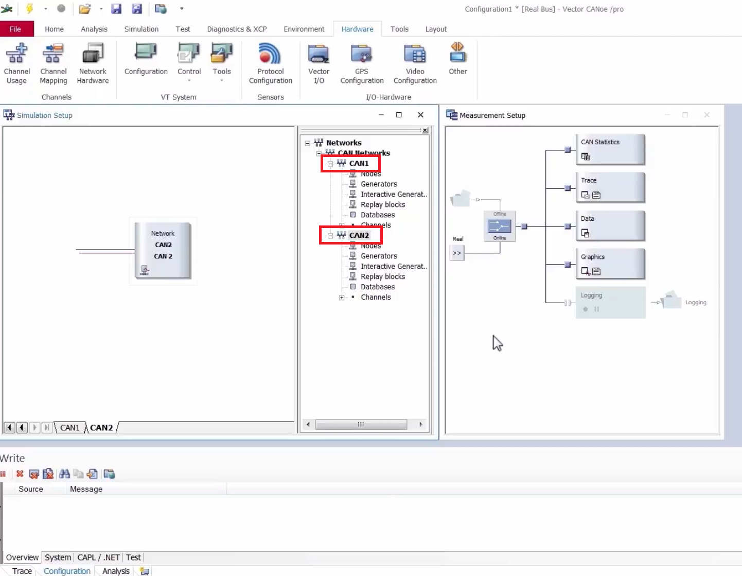 CANoe学习笔记(1) 新建工程及通道配置步骤图解_canoe如何配置通道-CSDN博客