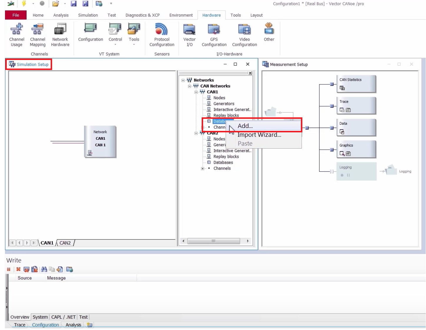 CANoe学习笔记(1) 新建工程及通道配置步骤图解_canoe如何配置通道-CSDN博客