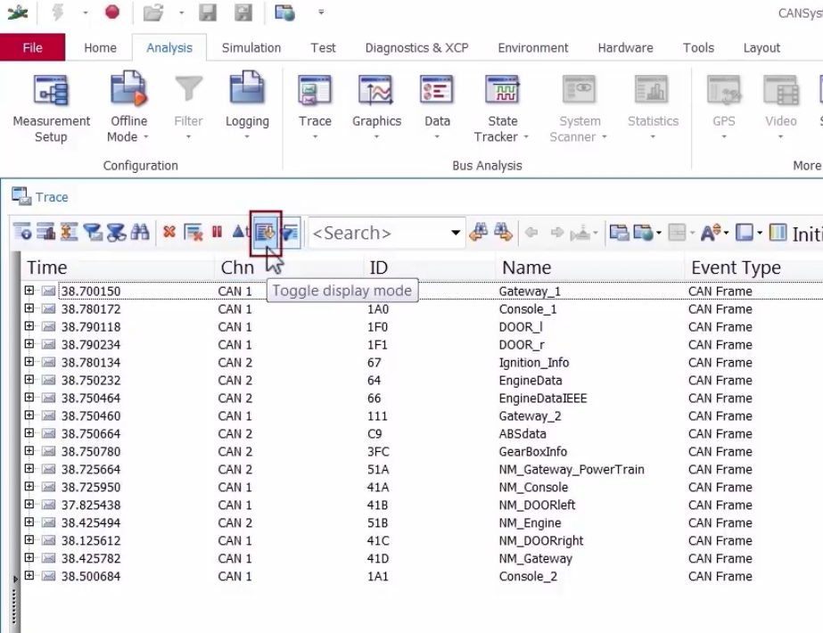 CANoe学习笔记(2) Trace窗口介绍图解_canoe trace-CSDN博客