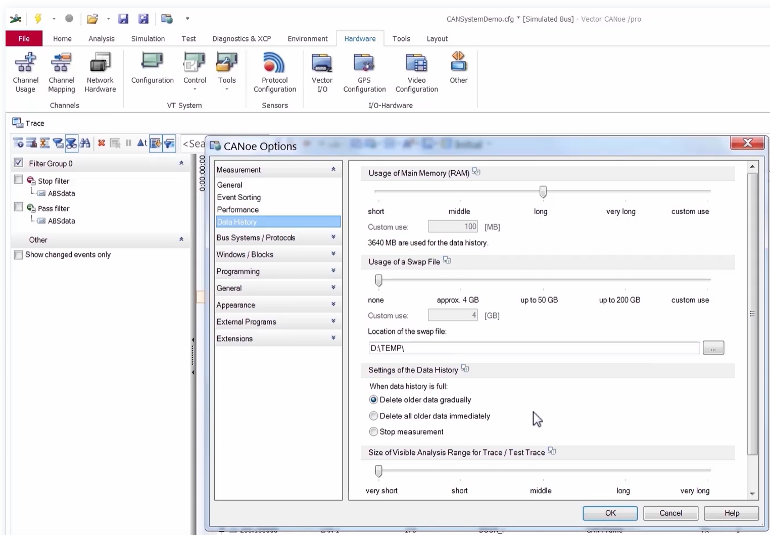 CANoe study notes (2) Trace window introduction diagram - Programmer Sought