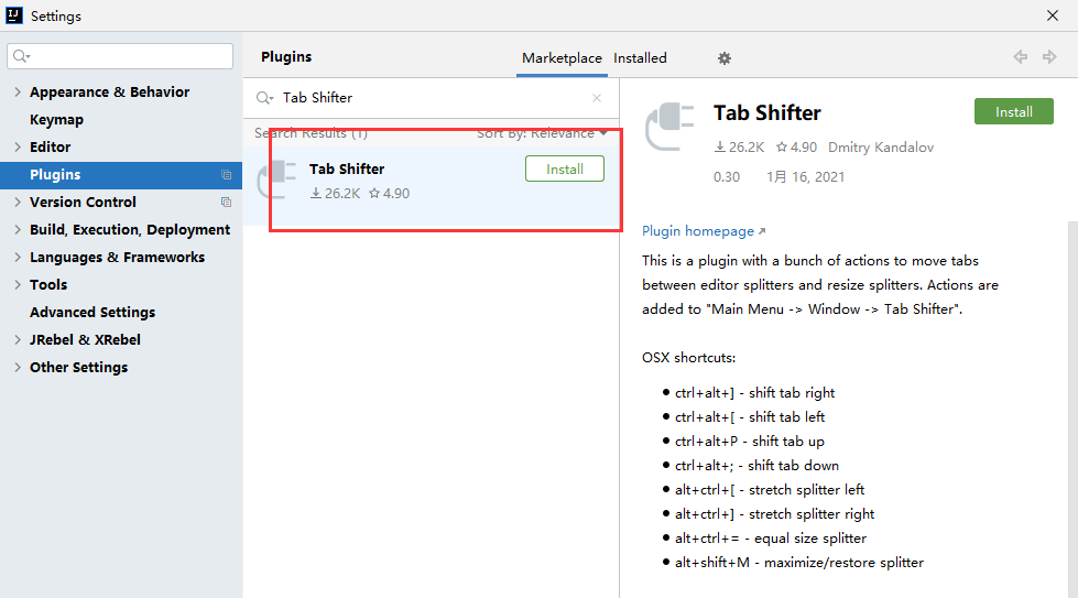 IDEA插件系列（88）：Tab Shifter插件——选项卡移动工具_idea拖动标签栏-CSDN博客