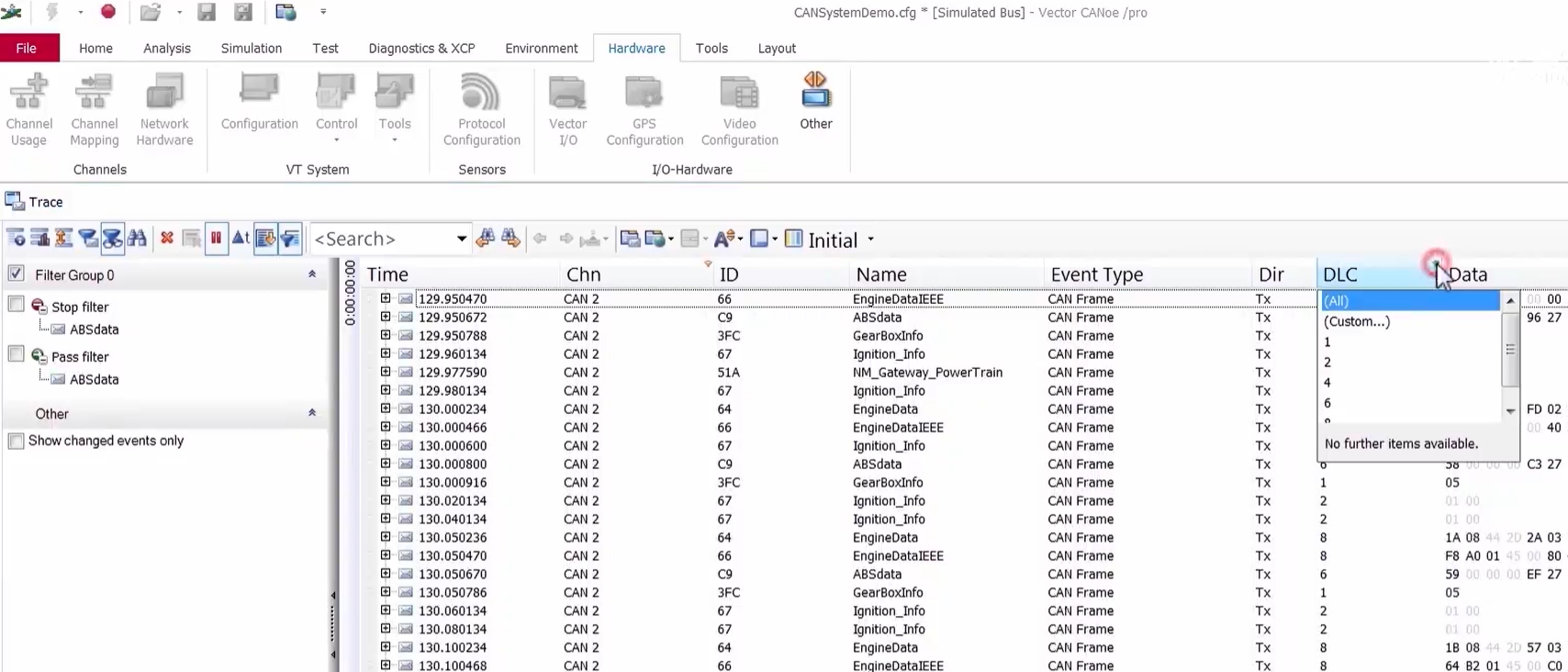 CANoe study notes (2) Trace window introduction diagram - Programmer Sought