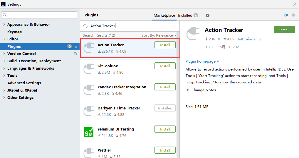 IDEA插件系列（110）：Action Tracker插件——动作跟踪器-CSDN博客