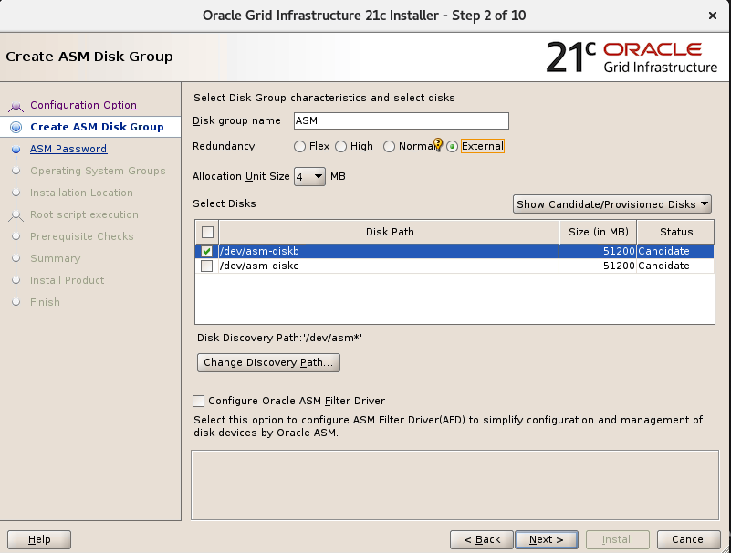 【ASM】redhat8.4上部署oracle21c_kmod-oracleasm rhel8-CSDN博客