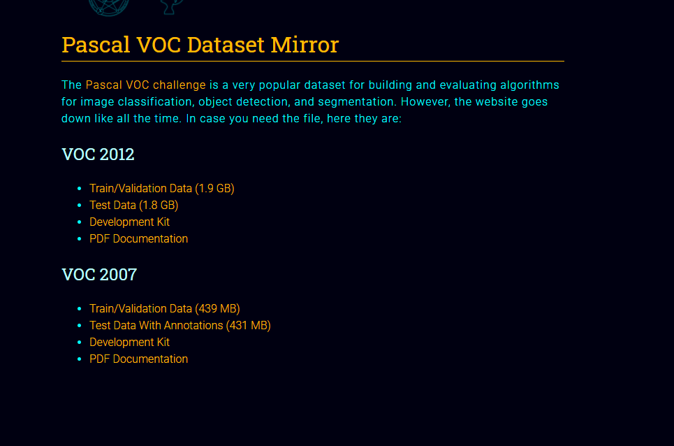 目标检测数据集（VOC2012）_voc testset 2012-CSDN博客