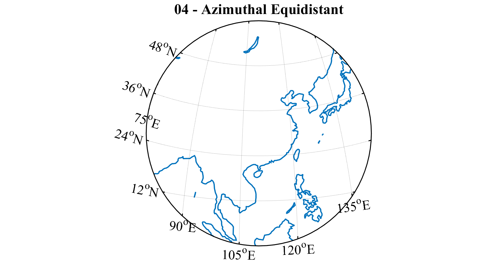Matlab 2014b m_map 工具箱的19种投影projection_matlab projection-CSDN博客