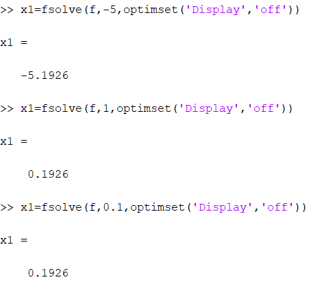 MATLAB---非线性方程求解与函数极值运算_matlab非线性函数求解_sqyao_147的博客-CSDN博客