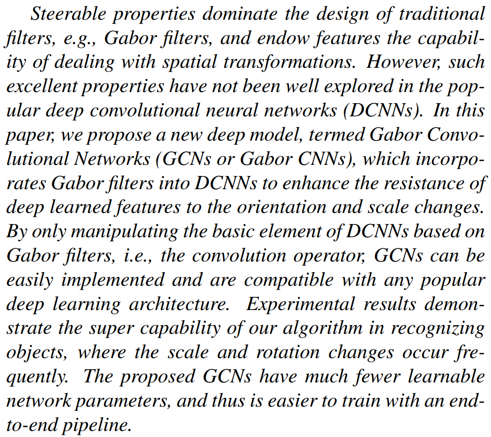 2017TIP+通用卷积块设计+Gabor Convolutional Networks（GCN）-CSDN博客