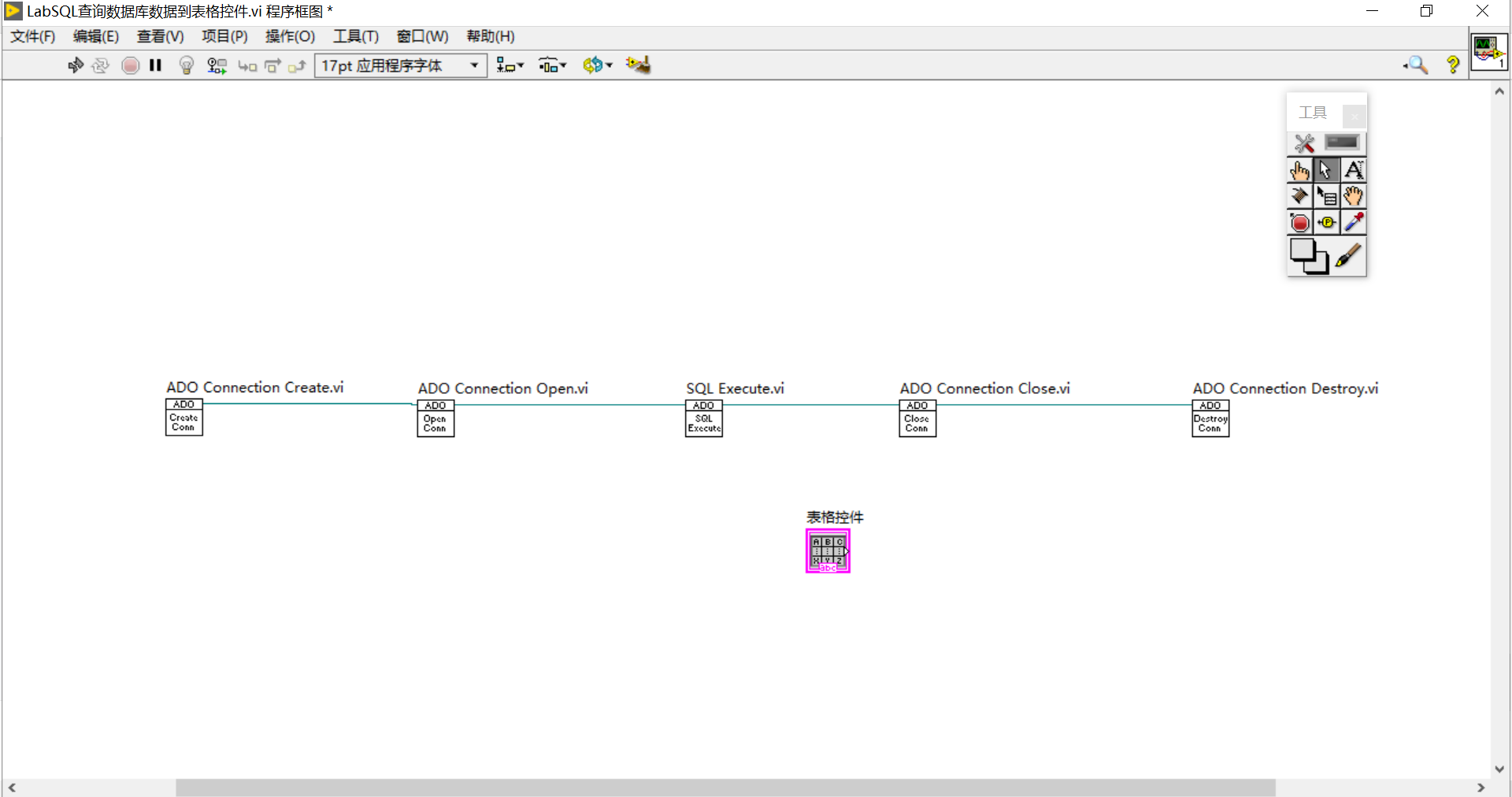 LabVIEW2020使用LabSQL用户库+查询MySQL数据库数据到表格（WIN10系统+Visual Studio 2019+64位 ...