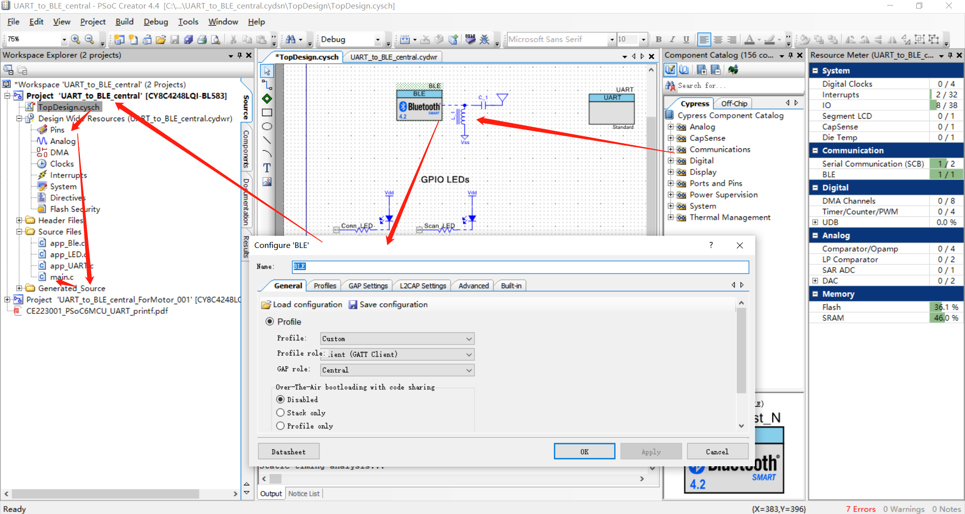 PSOC Creator 4.4的开发使用-CSDN博客