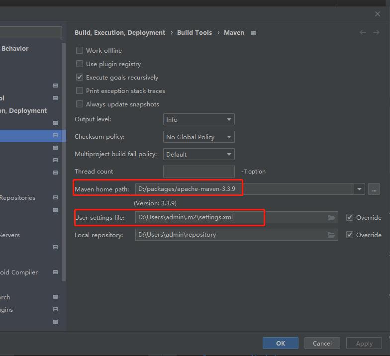 IDEA Maven本地安装目录conf下的settings.xml和user settings file”所示的路径下的settings.xml配置不一样造成的问题-CSDN博客