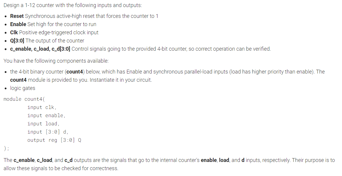 hdlbits 习题Counter1-12:Exams/ece241 2014 q7a例化版本答案参考-CSDN博客