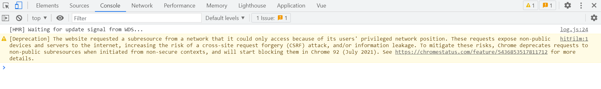 Vue项目开发环境中axios proxy跨域和ip访问异常的问题处理_the website requested a subresource from a network-CSDN博客