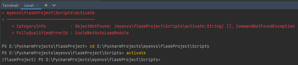 Pycharm中无法激活virtualenv创建的虚拟环境_pycharm无法创建虚拟环境-CSDN博客