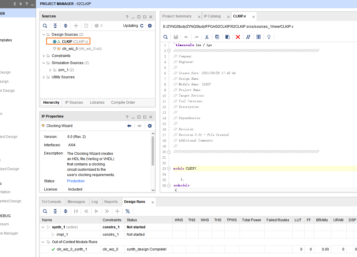 PYNQ-Z1时钟IP(MMCM PLL)_pynq的时钟-CSDN博客