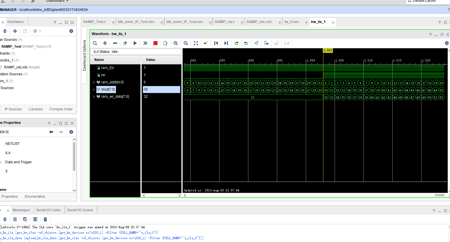 PYNQ-Z1 RAM IP核使用_pynq调用ip核-CSDN博客
