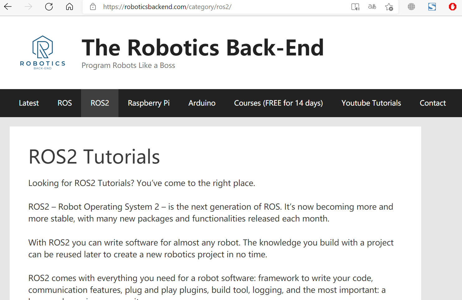 ROS2机器人课程、教程、培训汇总（2021版）_ros2网络课程-CSDN博客