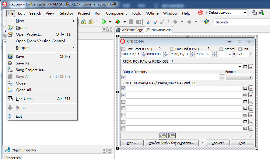C++ Builder XE2 / RAD Studio XE2软件的下载安装及RTKLIB工程打开和编译-CSDN博客