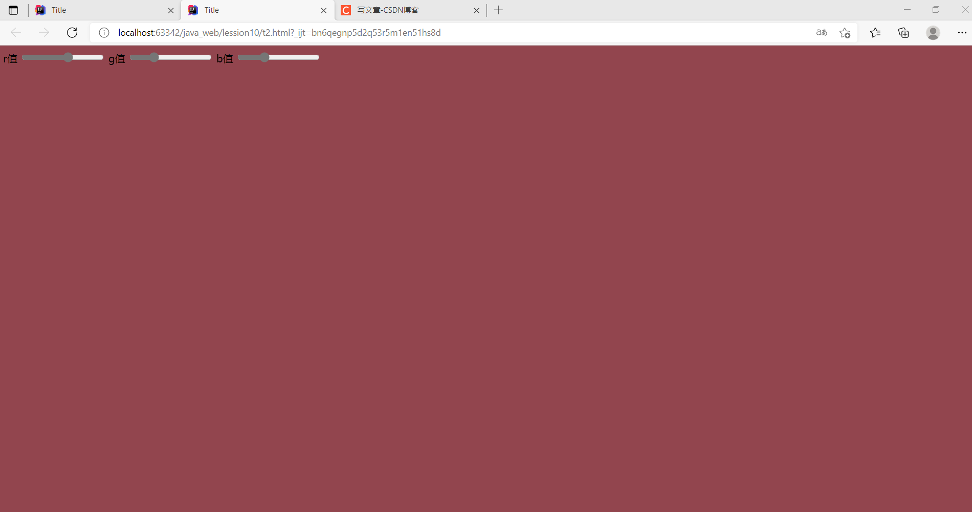 通过滑块来改变网页的颜色_input type color 值为rgb-CSDN博客
