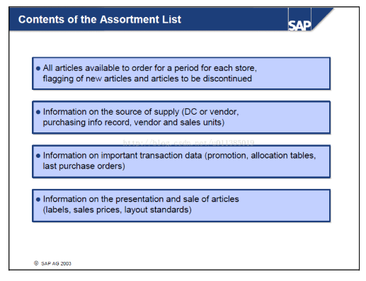 SAP Retail Assortment List - 分类列表_assortment listing-CSDN博客