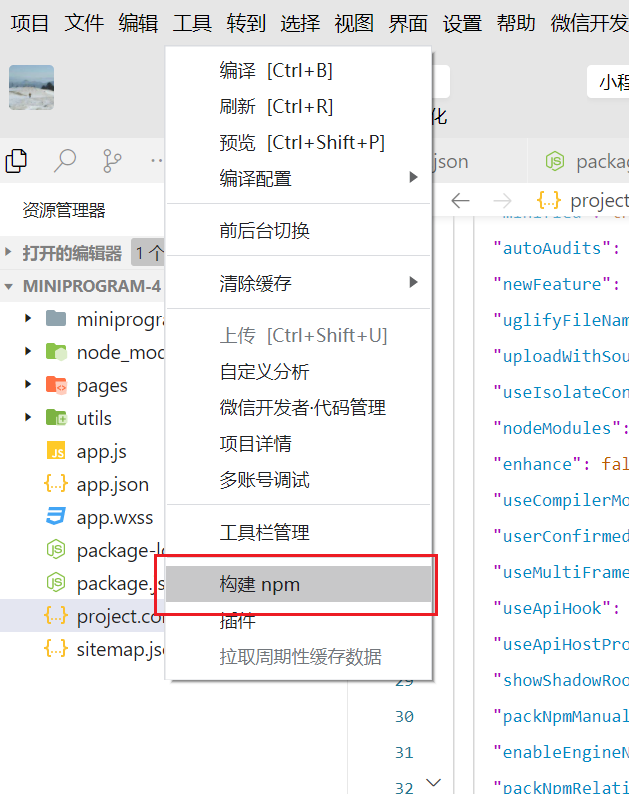微信小程序添加npm模块_packnpmrelationlist-CSDN博客