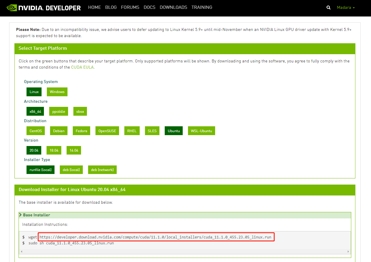 实验室服务器从零配置深度学习环境记录（RTX 3090+Ubuntu 20.04+显卡驱动+CUDA 11.1+cudnn v8.1.0+Tensorflow 2.5.0+Pytorch 1. ...