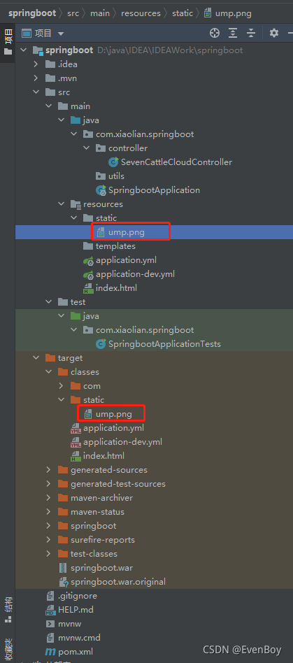 Springboot访问static下的静态资源springboot获取static下的文件 Csdn博客 0345