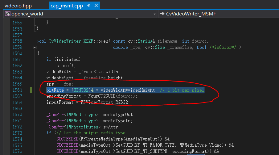 OpenCV保存H.264编码视频，自定义码率_opencv h264编码-CSDN博客