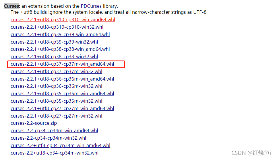 解决modulenotfounderror No Module Named ‘curses‘错误pip Install Curses失败