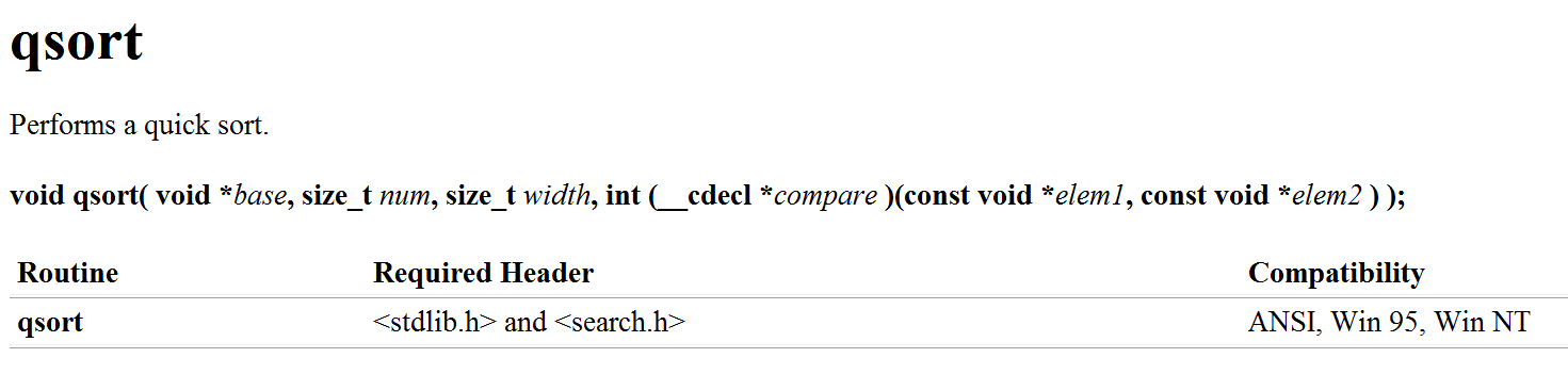 c学习笔记——自定义qsort函数_qsort如何比较char-CSDN博客