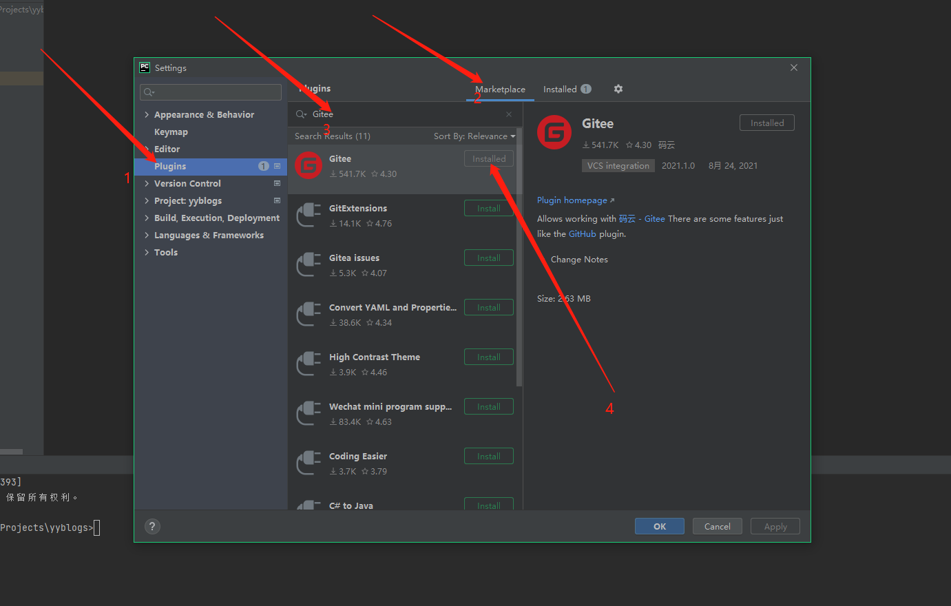 PyCharm+Git项目代码管理_pycharm 文件中 显示git代码 作者 usages-CSDN博客