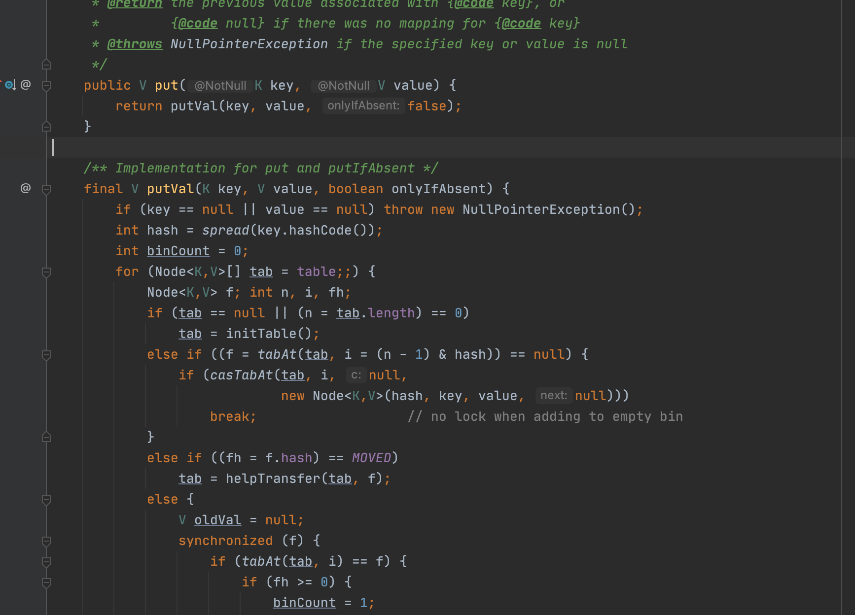 [集合]ConcurrentHashMap的put操作（cas体现在了哪），版本1.8_jdk1.8 中的concurrenthashmap的cas机制体现在哪里?-CSDN博客