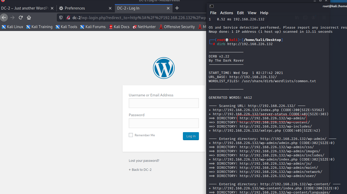 DC-2靶机的渗透学习_靶机渗透 数据库的配置文件中的flag2-CSDN博客